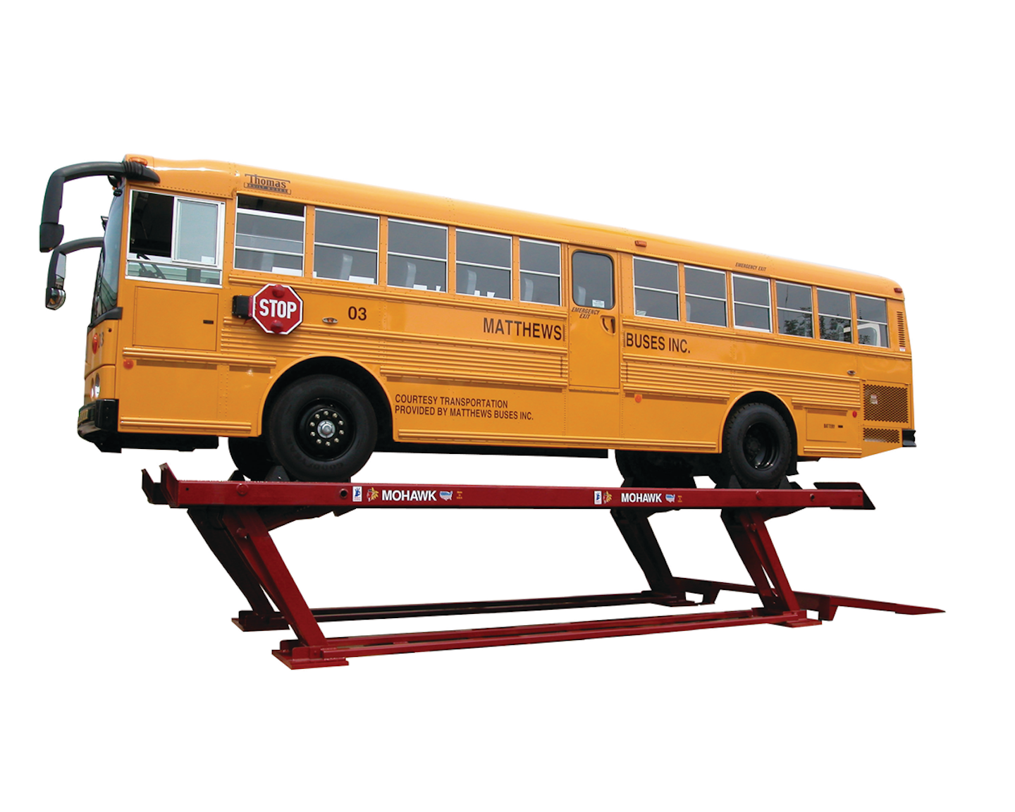 Flush Mounted Parallelogram Lift From: Mohawk Lifts | Mass Transit