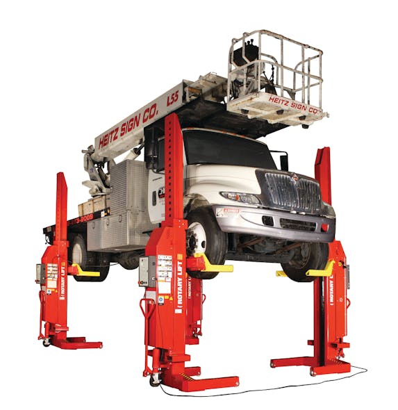 Rotary Lift to Demonstrate Timesaving Mach Series of Mobile Column ...