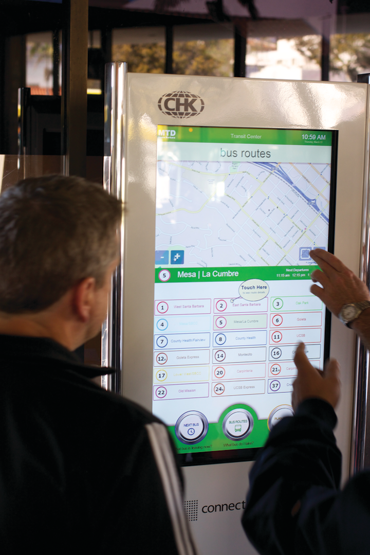 CA: CHK America Premiers ConnectPoint Interactive Touchscreen Transit ...