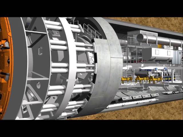 Tunnel Boring Machine Animation | Mass Transit