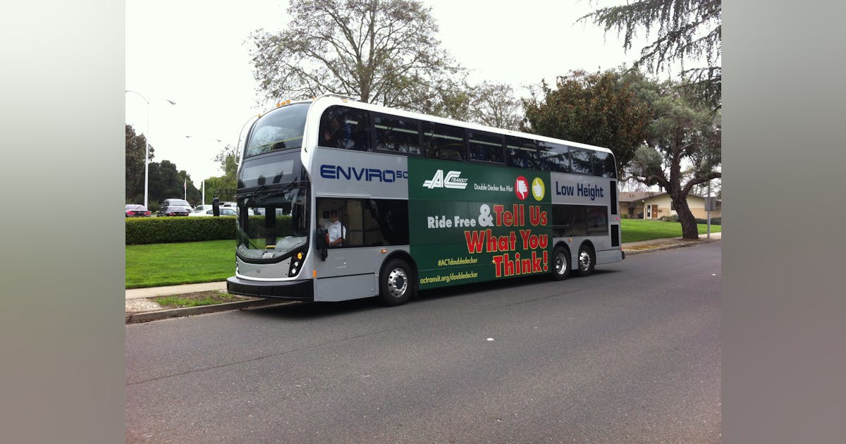 AC Transit Rolls Double Decker Bus In Pilot Program | Mass Transit AC Transit Rolls Double Decker Bus In Pilot Program | Mass Transit