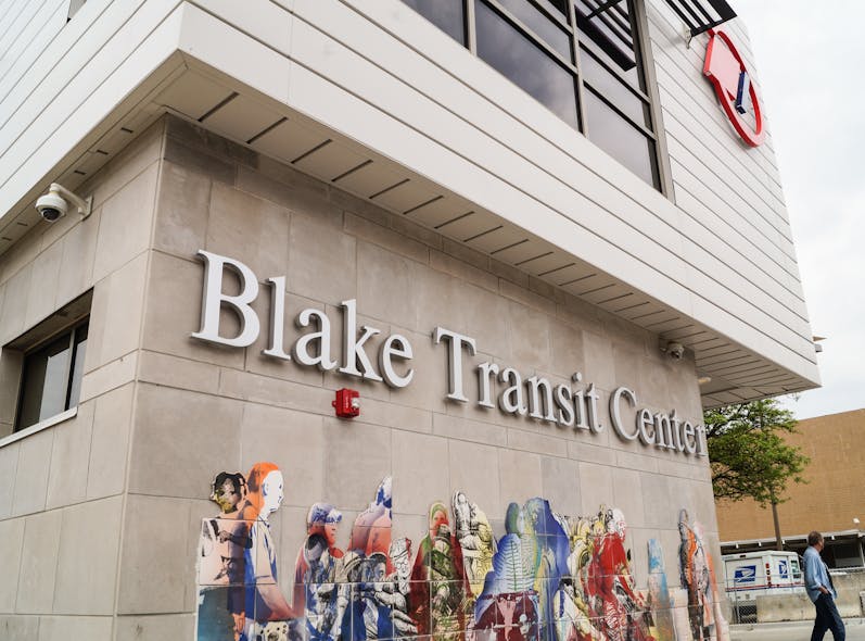 Artwork Installation Begins on Blake Transit Center | Mass Transit