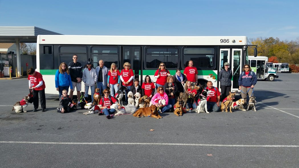 Go Team Therapy Dogs Visit TransIT | Mass Transit