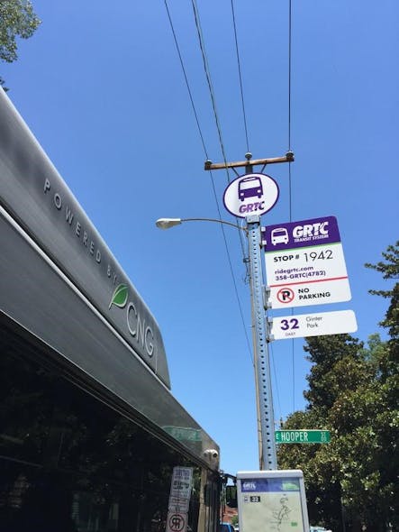 GRTC Launches Bus Stop Sign Pilot Project | Mass Transit