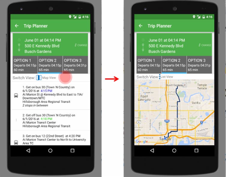 HART is the First U.S. Transit Agency to Launch the Trip Planner ...