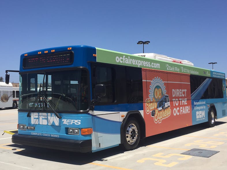 CCW Supplied OCTA with ZEPS Electric Bus for Orange County Fair Route ...