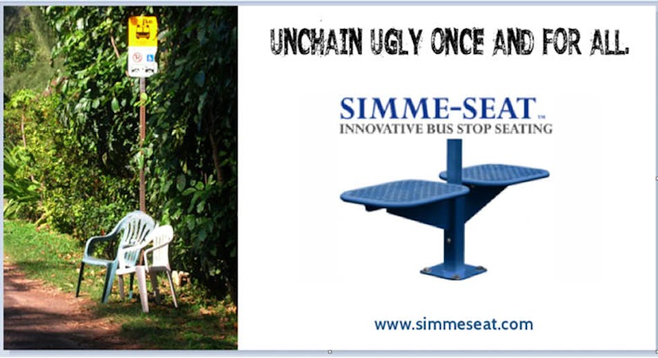 SIMME-SEAT-Transit's Solution for Bus Stop Seating | Mass Transit