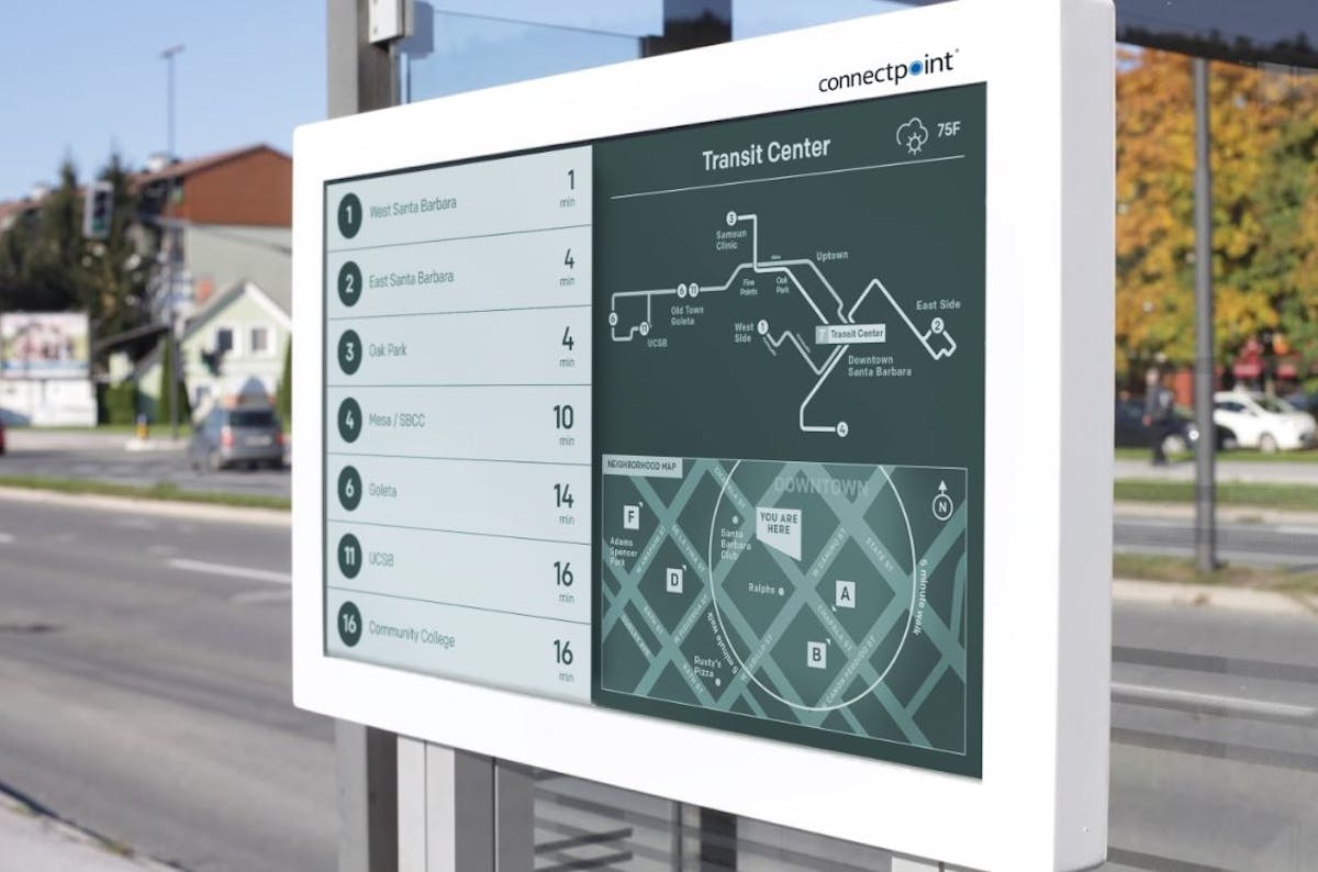 Connectpoint 32-inch Digital Bus Stop | Mass Transit