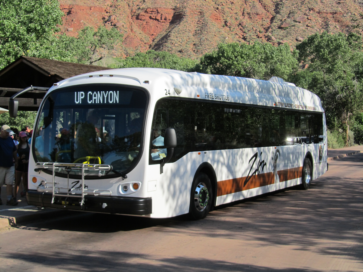 RATP Dev Introduces Electric Bus Service At Zion National Park | Mass ...