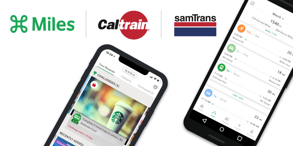 SamTrans, Caltrains partner with Miles on gamification pilot program ...