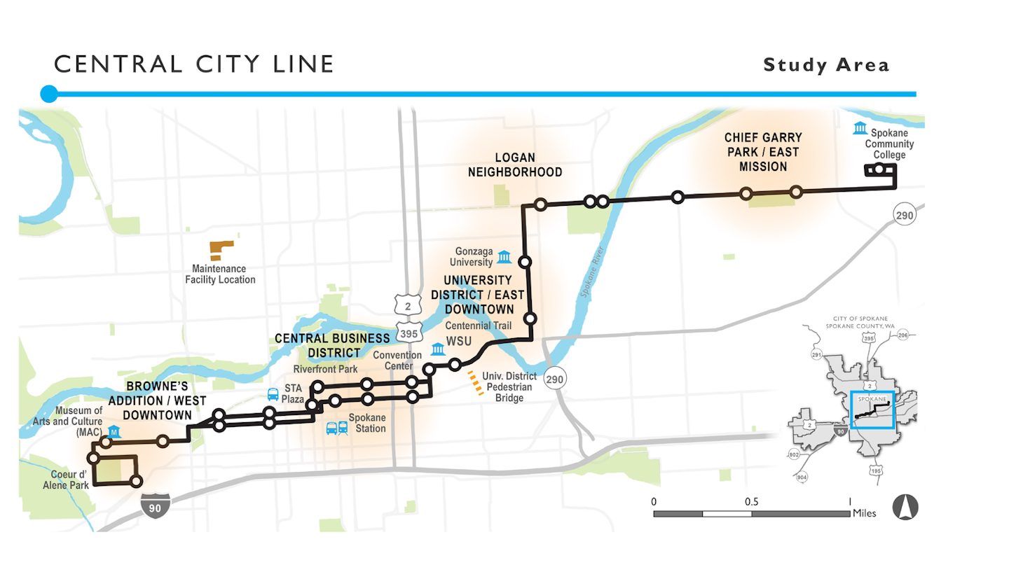 FTA awards Spokane Transit’s Central City Line BRT $53.4 million | Mass ...