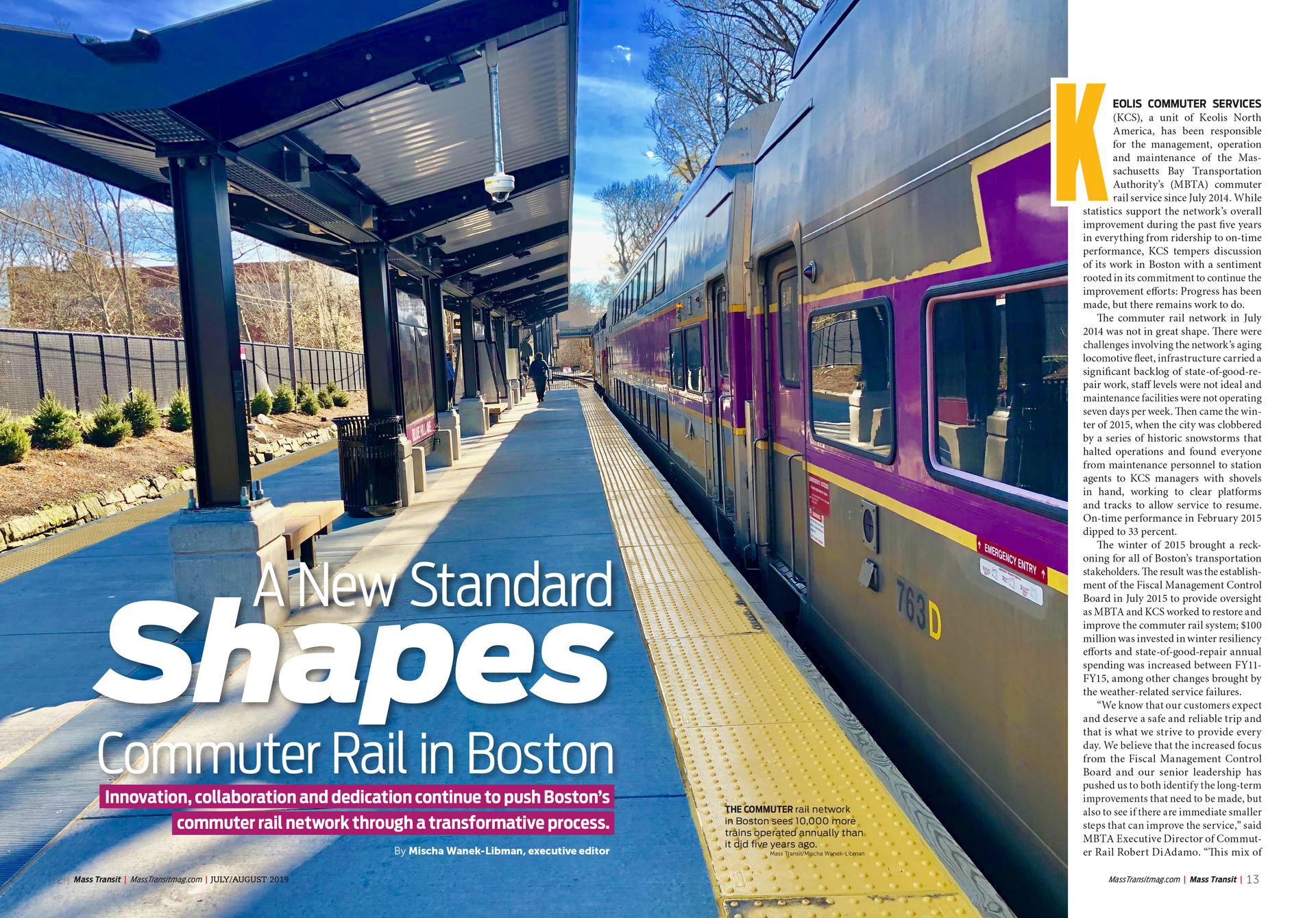 Mass Transit’s feature on Boston commuter rail named as a finalist for ...