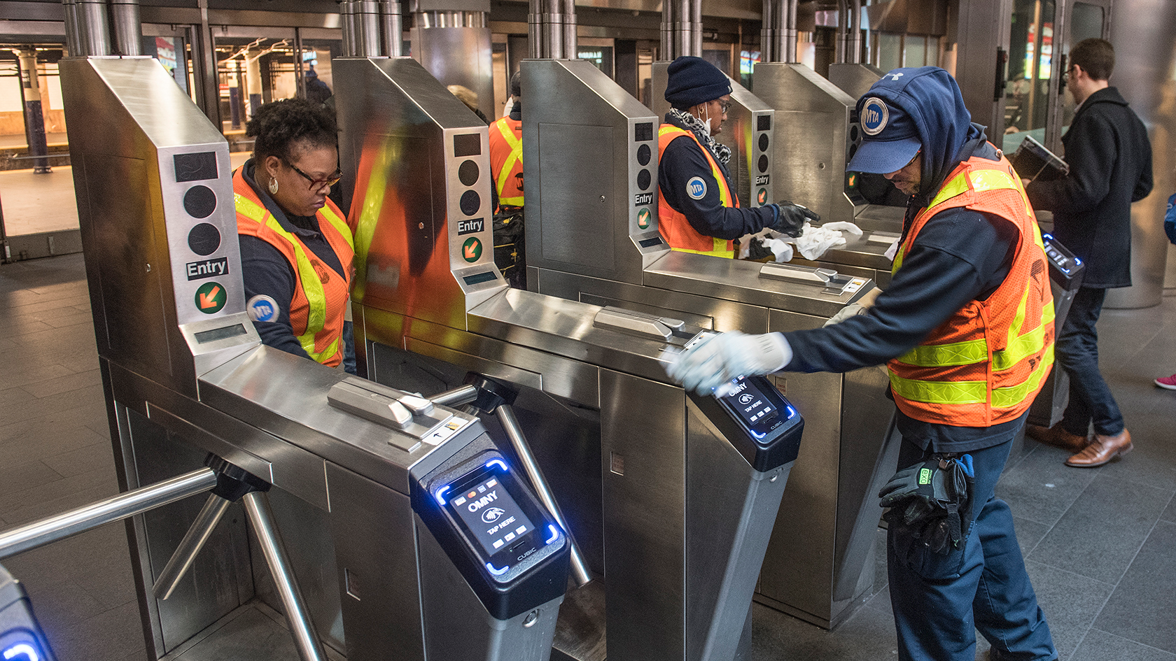 MTA doubling its efforts to disinfect touch points throughout the NYC ...