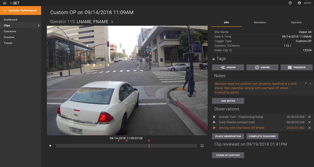 mSET Software - Operator Performance Module | Mass Transit