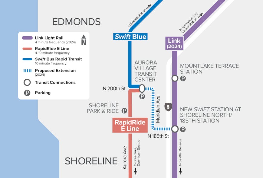 Community Transit announces preferred route for Swift Blue Line ...