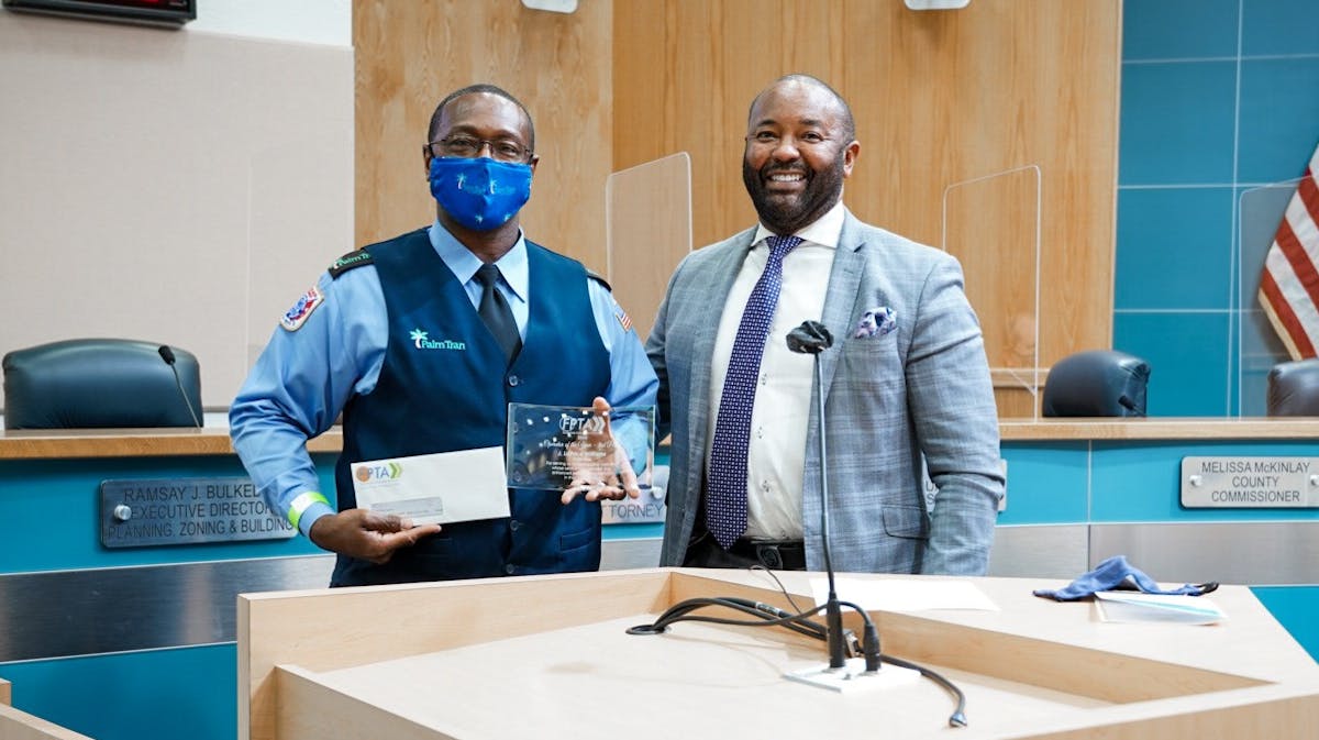 Palm Tran welcomes new bus operator graduates and honors 20-year ...