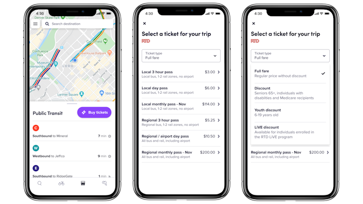 Denver RTD, Lyft, Masabi launch mobile ticketing for transit customers ...