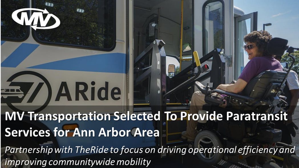 MV Transportation selected to provide paratransit services for Ann ...