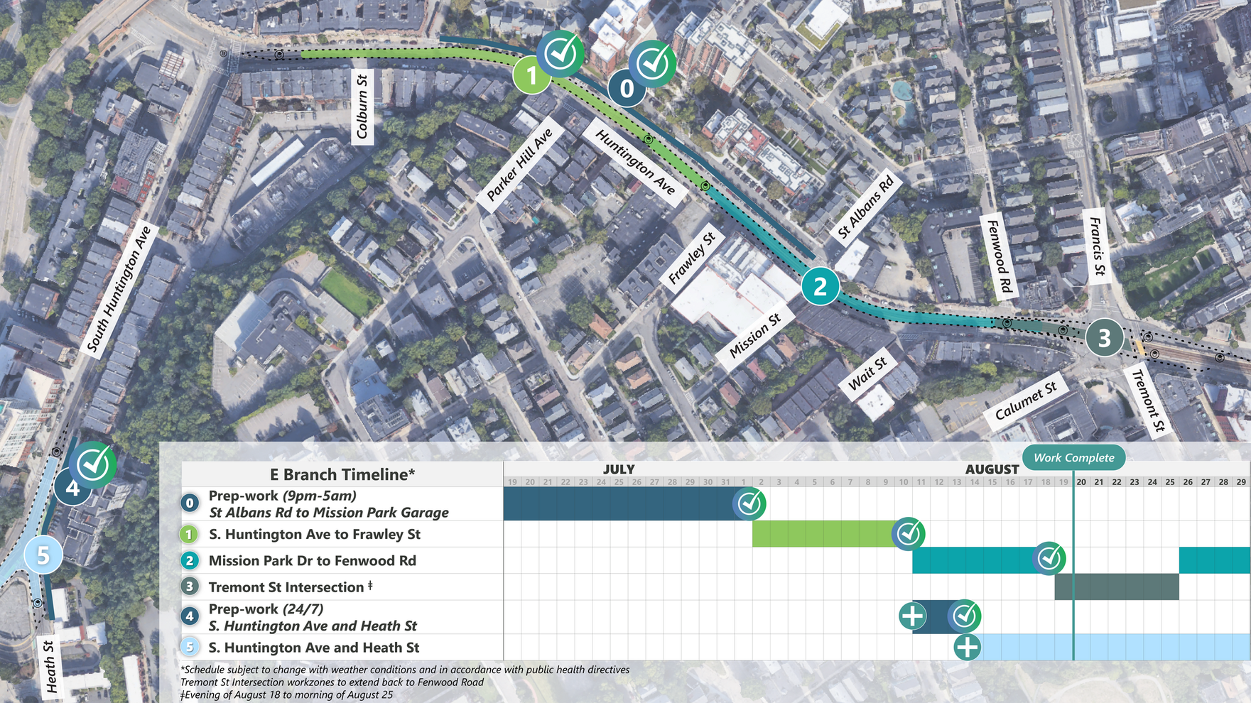 MBTA continues 28-Day E Branch accelerated construction | Mass Transit