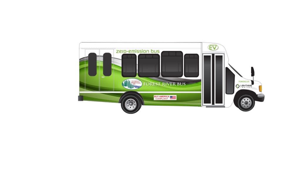 Forest River All-Electric Shuttle Bus | Mass Transit