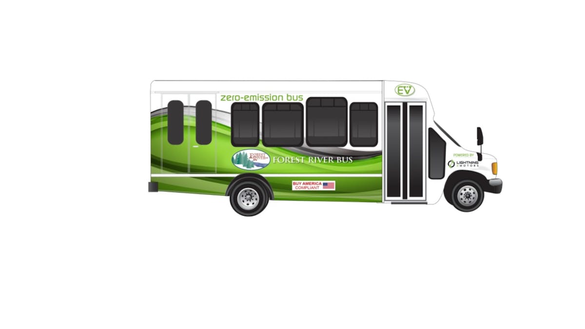 Forest River All-Electric Shuttle Bus | Mass Transit