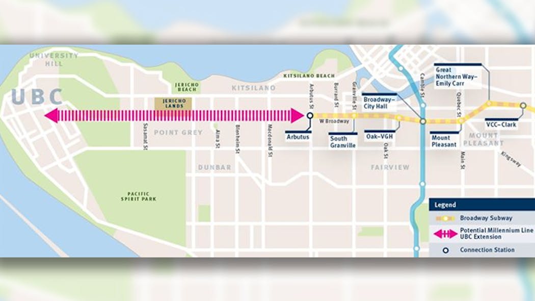 Vancouver City Council endorses SkyTrain to UBC route, station ...
