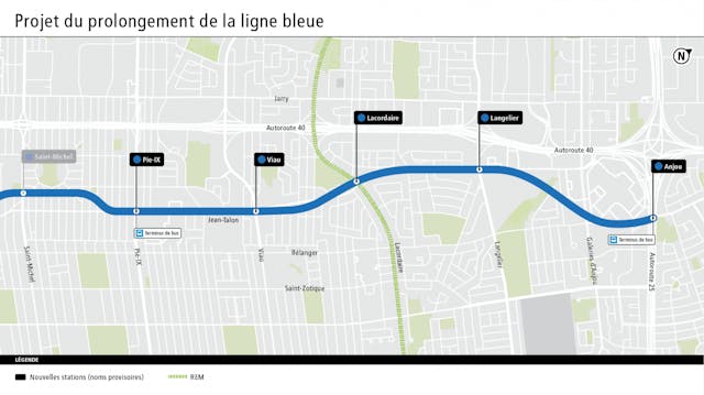 Montreal Blue Line’s east extension progresses toward 2029 opening ...