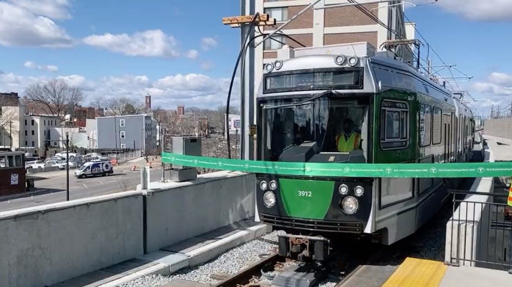 Officials, stakeholders celebrate opening of MBTA's Green Line ...