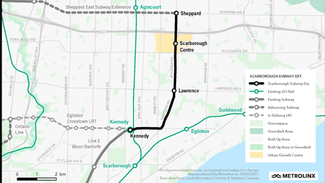 Metrolinx releases new station maps for Scarborough Subway Extension ...