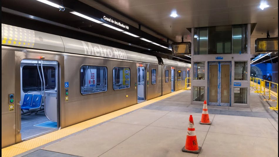 L.A. Metro celebrates completion of track work for Regional Connector ...