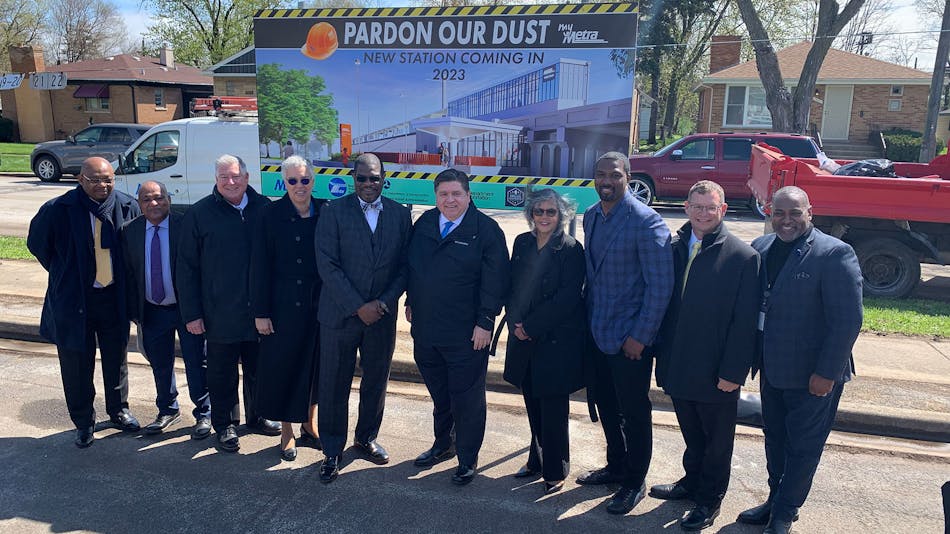 Officials break ground on Metra’s 147th Street Station rehab | Mass Transit