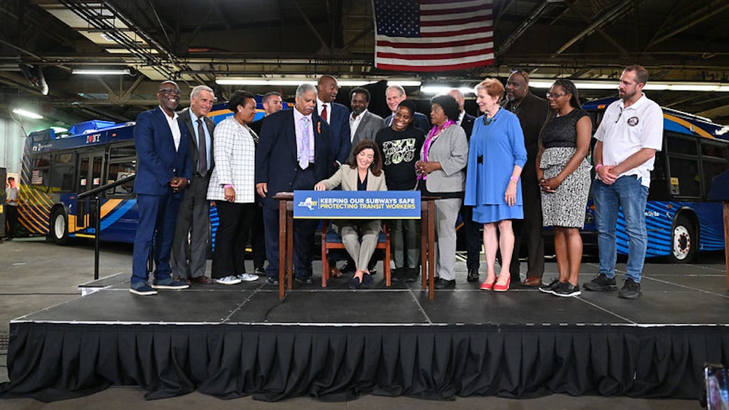 Gov. Hochul signs law extending protections for more transit workers ...