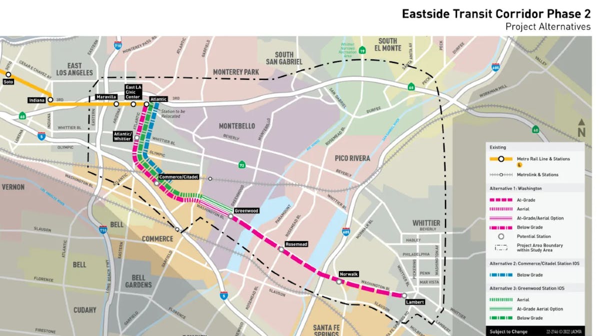 L.A. Metro Board approves Locally Preferred Alternative for Eastside ...