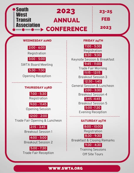 2023 SWTA Annual Conference & Expo | Mass Transit