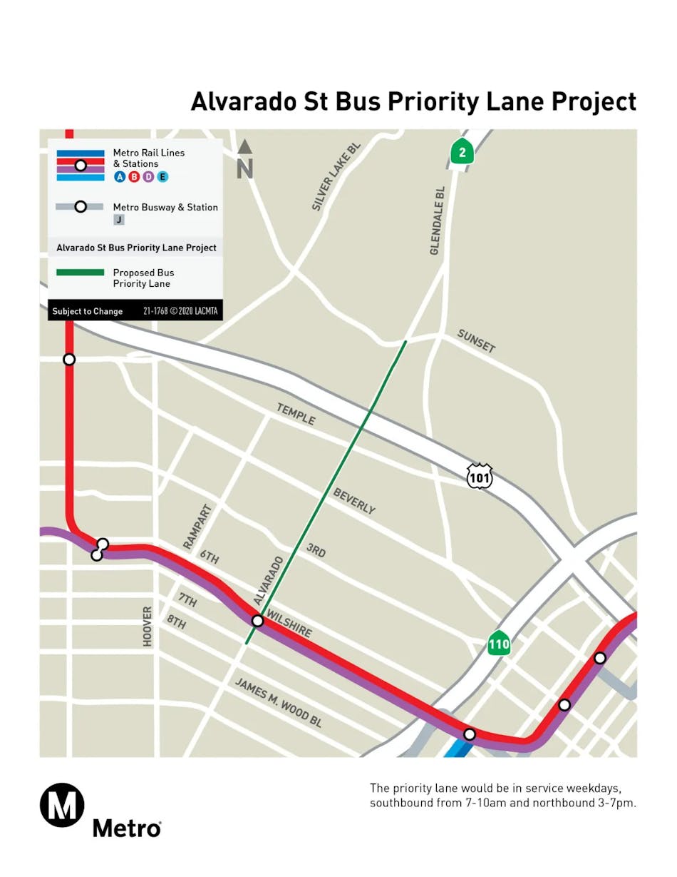 LA Metro partners with LADOT to install final phase of bus priority ...