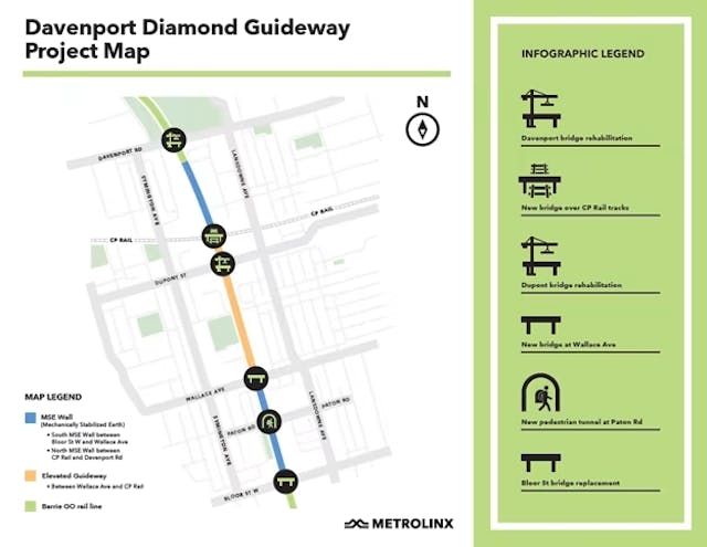 Significant milestone reached on Metrolinx’s Davenport Diamond Guideway ...