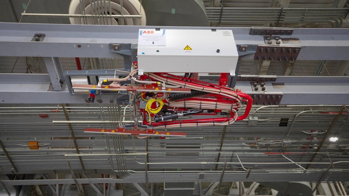 Overhead chargers installed at MTA's Queens bus depot | Mass Transit