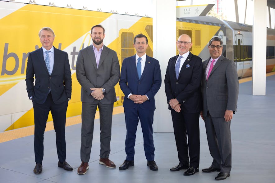 USDOT Secretary Buttigieg rides Brightline | Mass Transit
