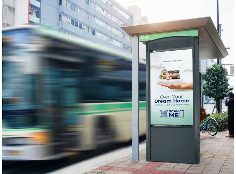 Peerless-AV Outdoor Smart City Kiosk | Mass Transit