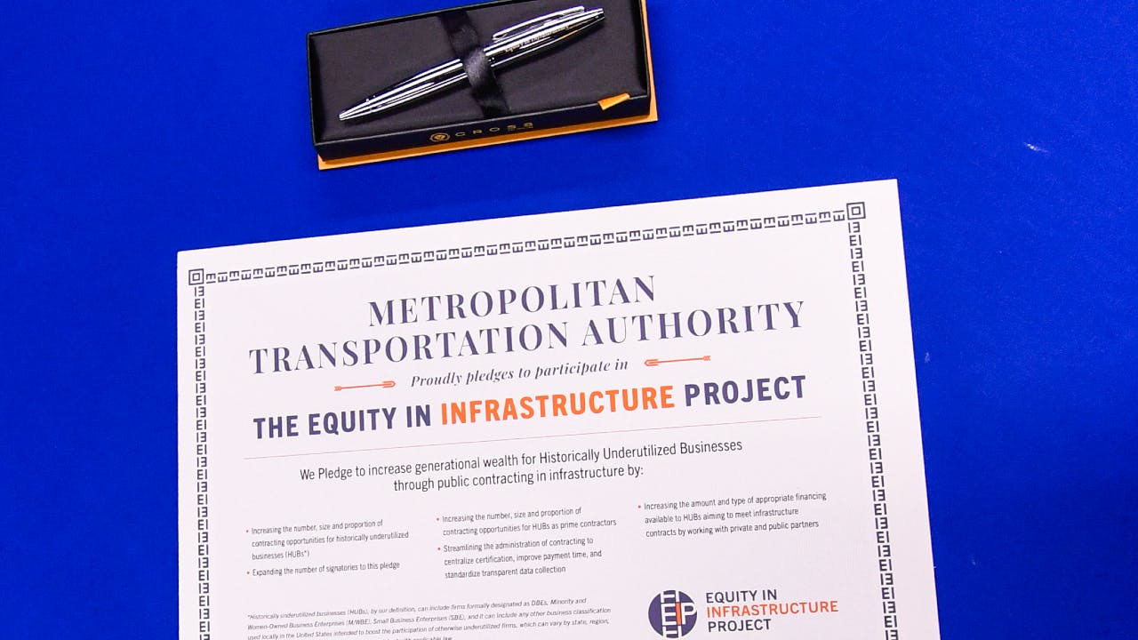 MTA signs 'Equity in Infrastructure Project' Pledge | Mass Transit